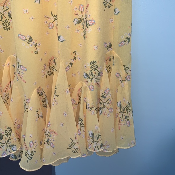 Yakira Bella | Skirts | Yakira Bella Yellow Floral Skirt | Poshmark